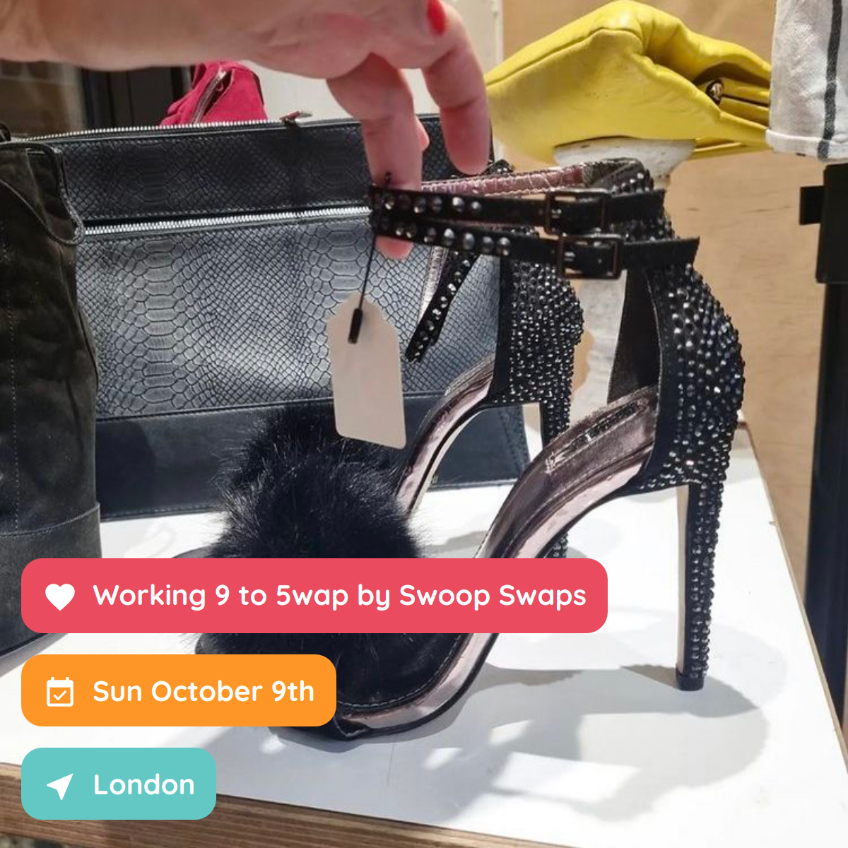 Working 9 to 5wap by Swoop Swaps, London, October 2022