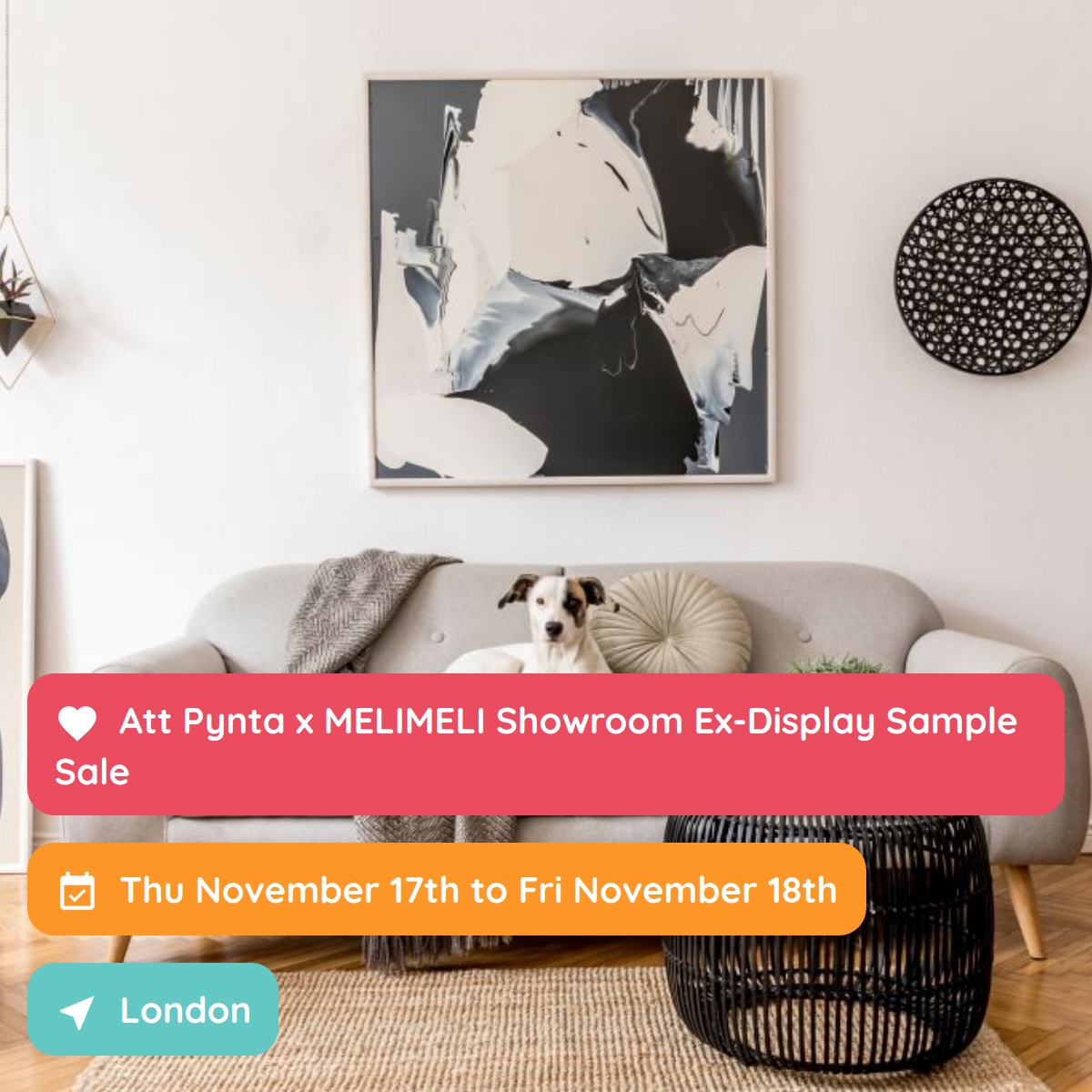 Att Pynta x MELIMELI Showroom Ex-Display Sample Sale, London, November 2022