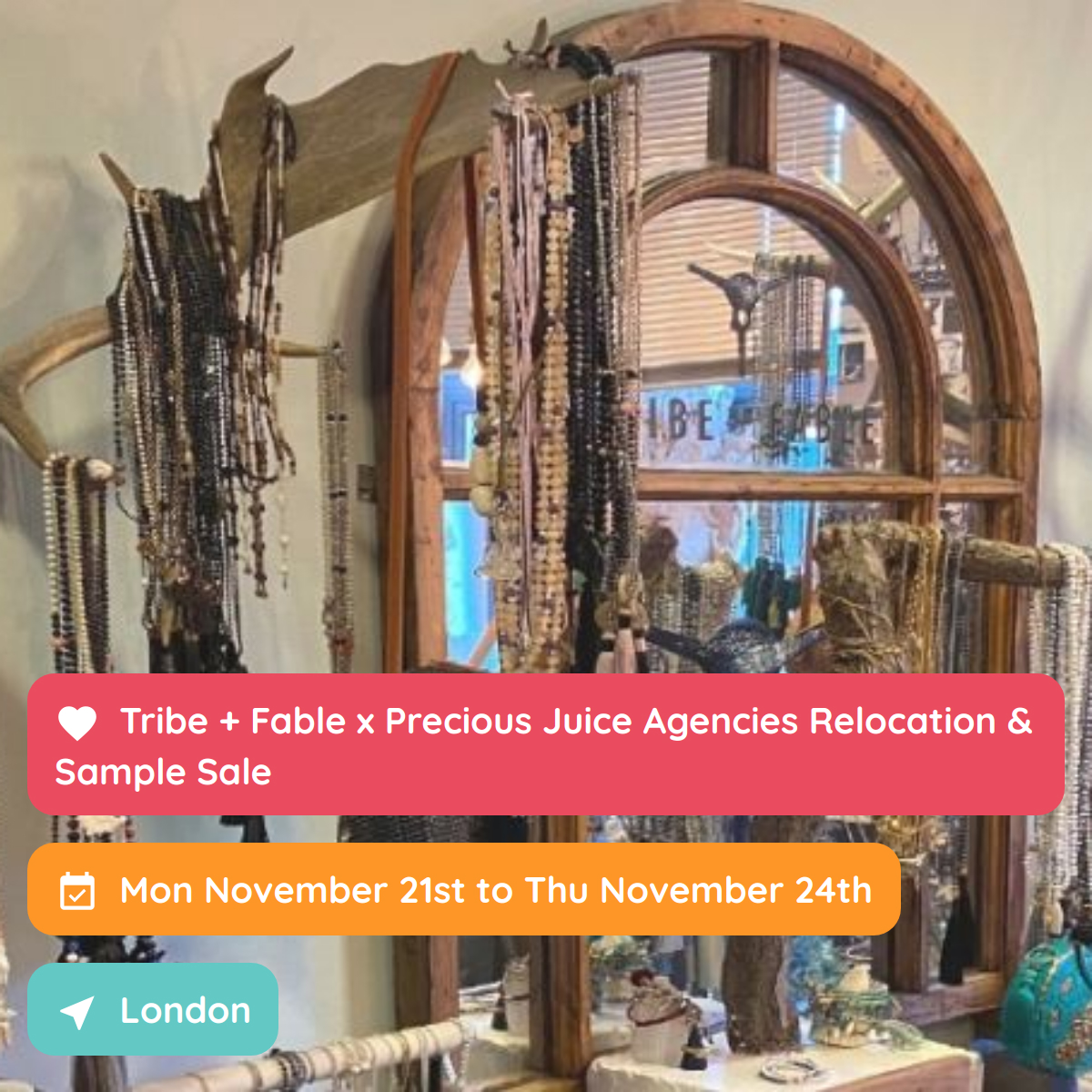 Tribe + Fable x Precious Juice Agencies Relocation & Sample Sale ...