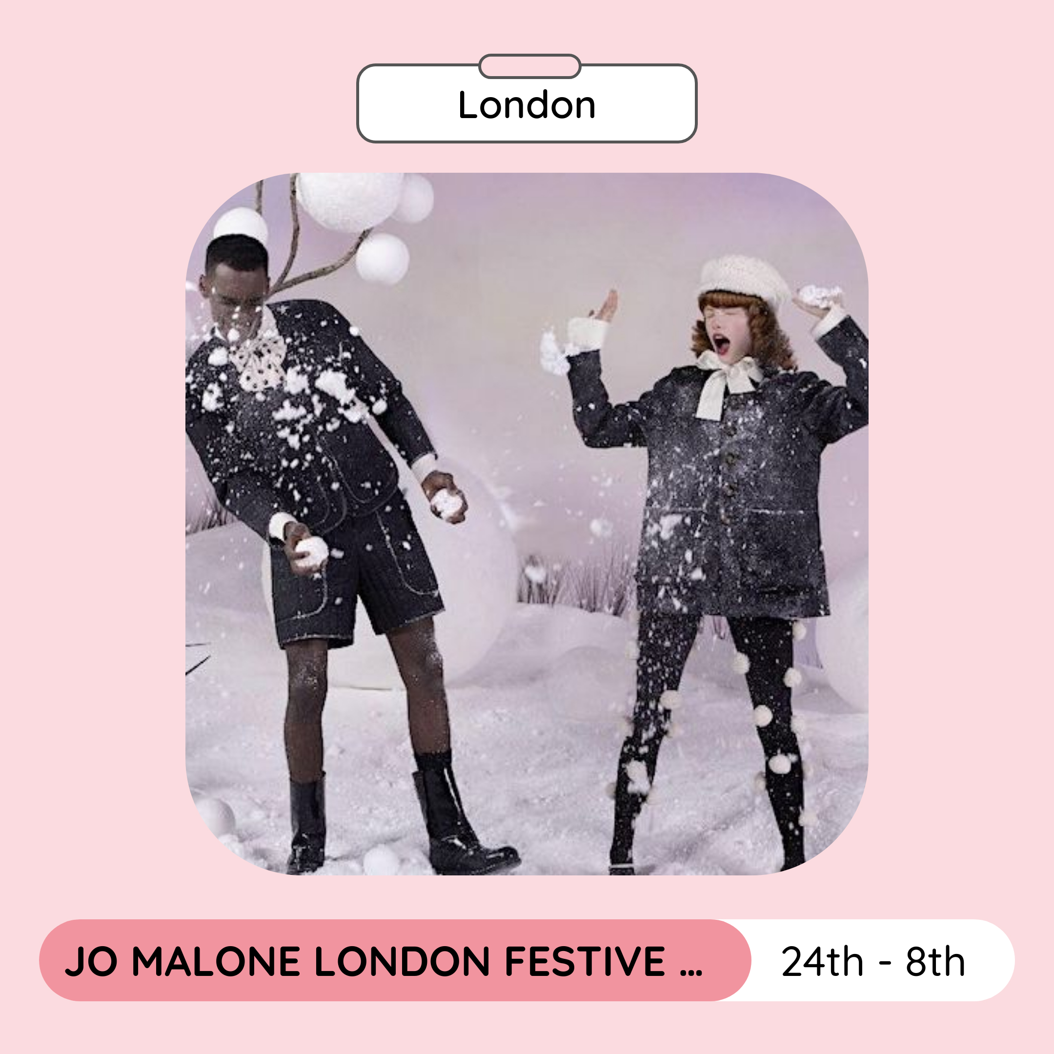Jo Malone London Festive Shopping and Skate Experience, London ...